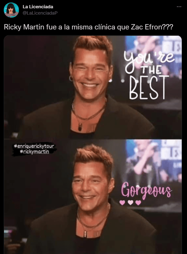 Los mejores y más divertidos memes por el nuevo rostro de Ricky Martin ...