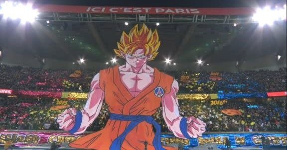 Gokú, invitado estelar en la tribuna de PSG | Bolavip