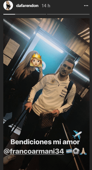 Daniela Rendon despidió a Armani, quien se va para Rusia | Bolavip