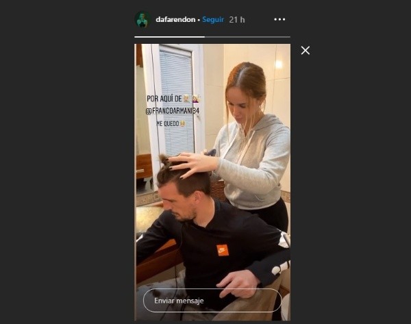 Daniela Rendón le cortó el pelo a Armani y su nuevo look llamó la atención