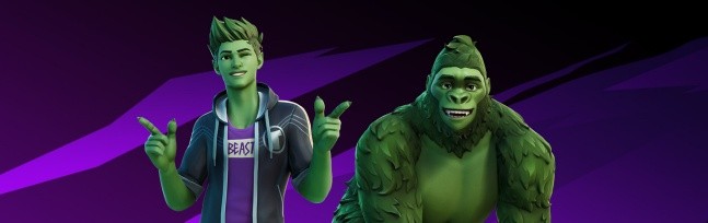 Como cambiar de forma la skin de Beast Boy en Fortnite