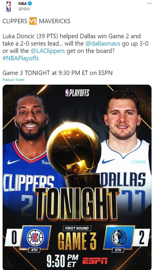 Dallas Mavericks vs. Los Ángeles Clippers EN VIVO ONLINE por la NBA: fecha, horario, canales de TV