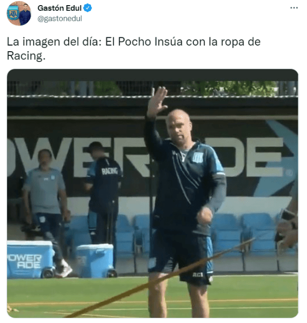 La foto del día: el Pocho Insúa ya posa con la camiseta de Racing en el ...