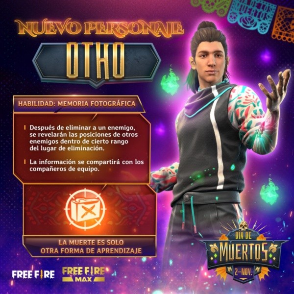 Primer vistazo a Otho, el nuevo personaje gratuito de Free Fire