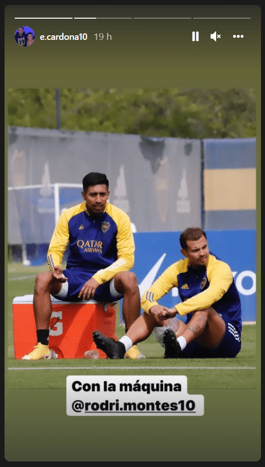 Cardona le puso un nuevo apodo a uno de los pibes de Boca: "La máquina"