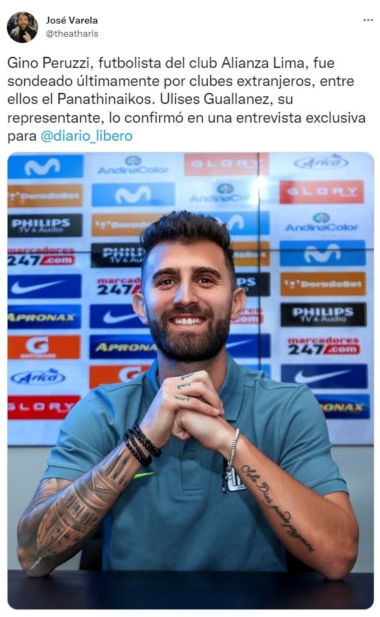 ¿Gino Peruzzi puede irse de Alianza Lima aún teniendo contrato?