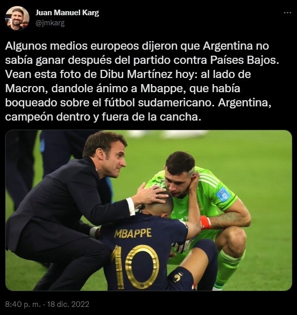 Aparecieron las imágenes: así fue el inesperado encuentro entre Dibu Martínez y Mbappé después ...