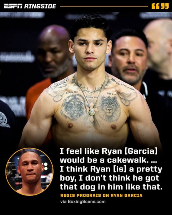Regis Prograis tunde a Ryan Garcia cuando se negocia su pelea con Gervonta Davis