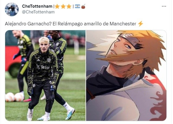 Los memes no perdonaron a Alejandro Garnacho por su nuevo look
